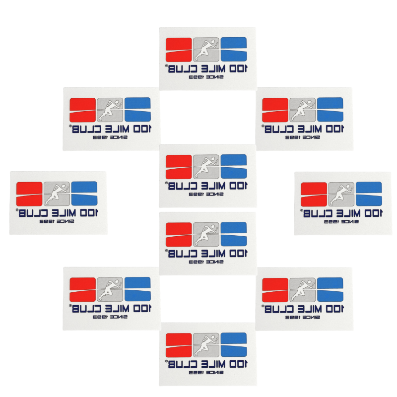 100 Mile Club® Temporary Tattoos (10 Pack)