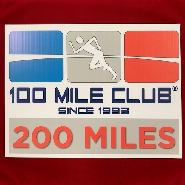 200 MILE Celebration Sign